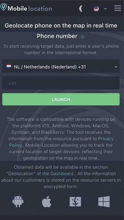 Find eSIM-enabled device on the map online | Mobile-Locator